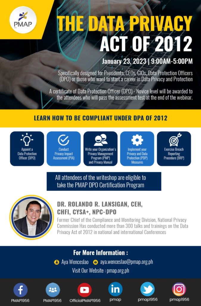 The Data Privacy Act of 2012 | People Management Association of the ...