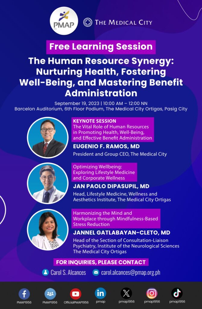 PMAP and The Medical City Free Learning Session "The Human Resource ...