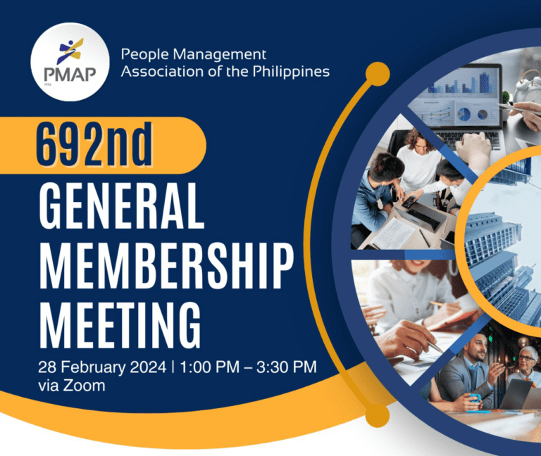 692nd PMAP General Membership Meeting | People Management Association ...