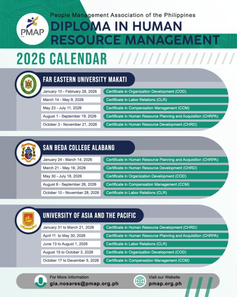 AIHRM Programs | People Management Association of the Philippines