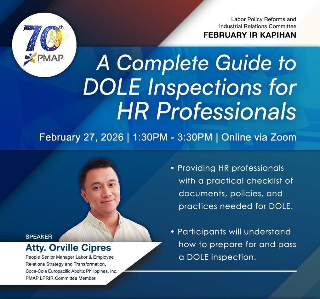 February IR Kapihan: A Complete Guide to DOLE Inspections for HR ...